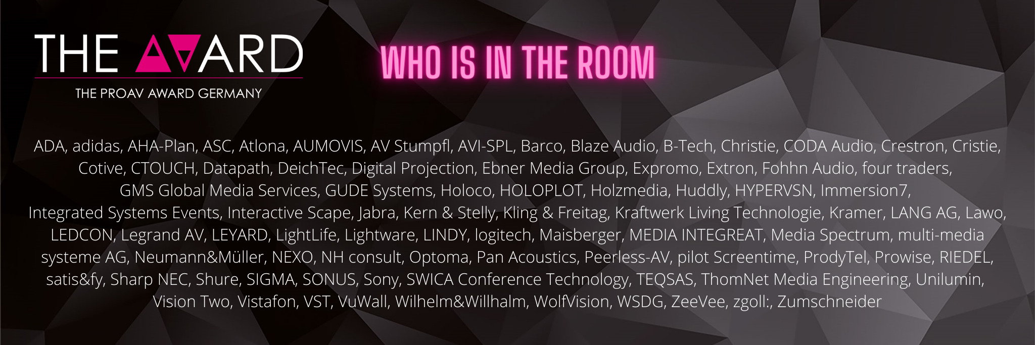 Startseite - The AVard - erster deutscher ProAV Award