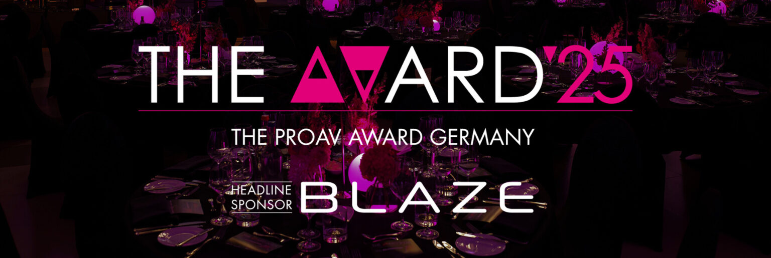 Startseite - The AVard - erster deutscher ProAV Award